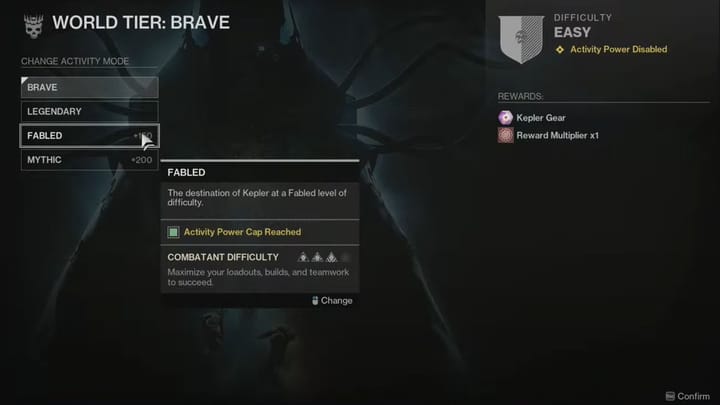 Destiny 2 World tiers explained: Modifiers, unlock requirements, and more