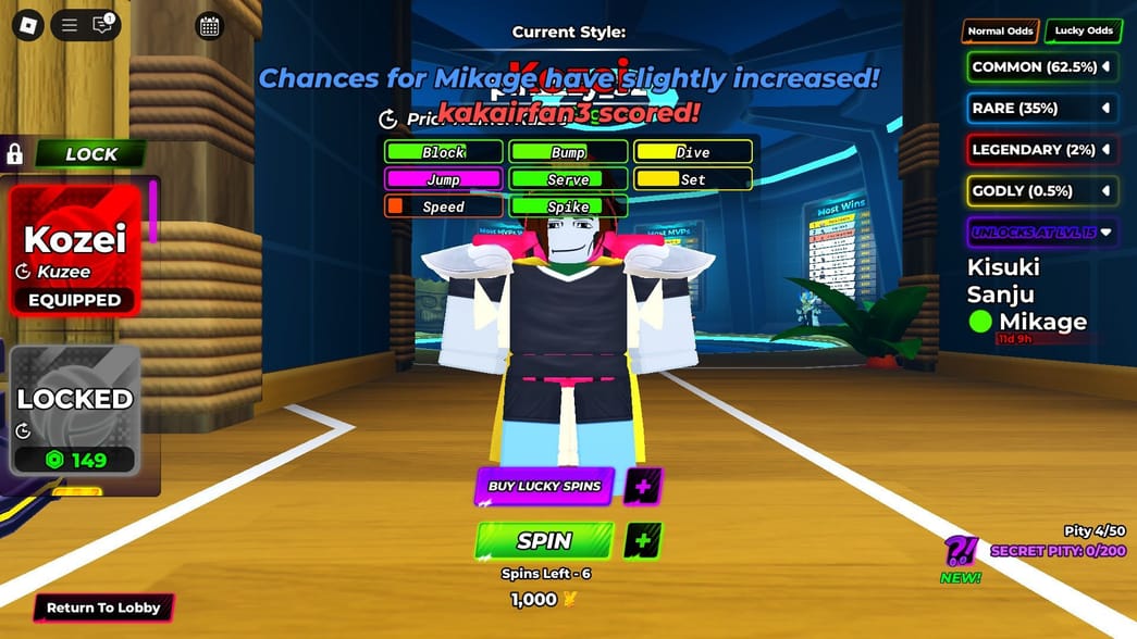 Volleyball Legends Mikage guide