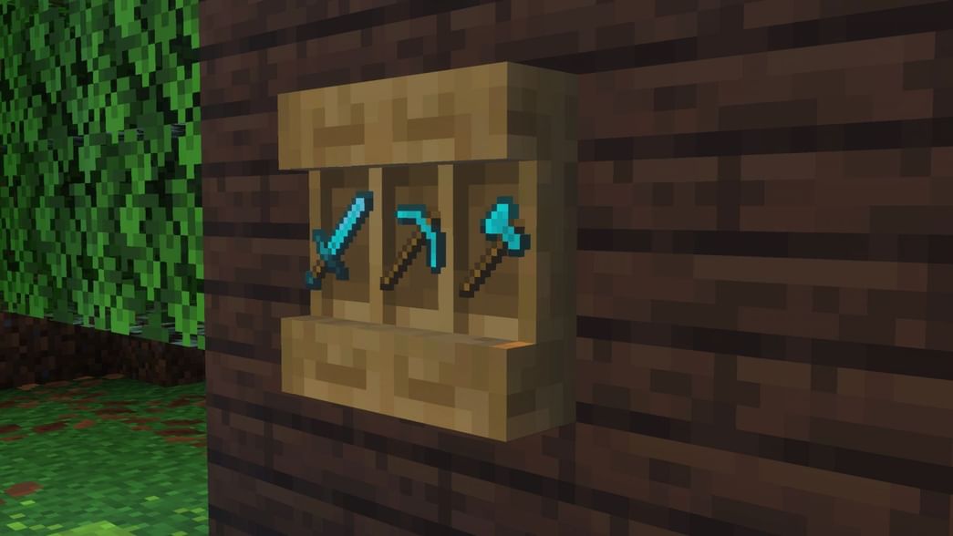 New shelf block might reduce the use of item frames in Minecraft