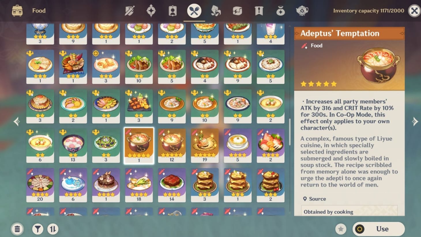 10 best foods to cook in Genshin Impact