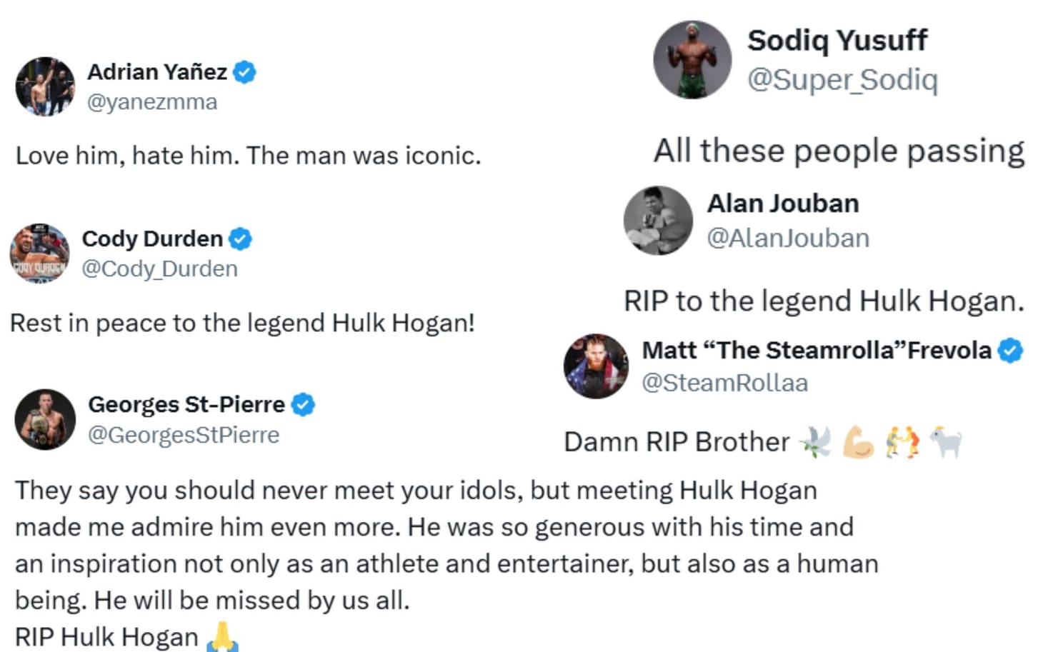 "Hulkamania will live forever" - Colby Covington and other UFC fighters ...
