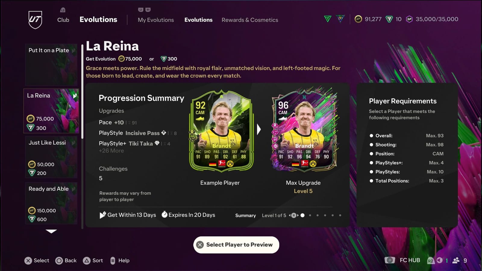 EA FC 25 La Reina Evolution: Best players to use, all upgrades ...