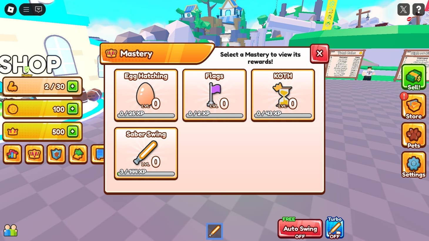 Saber Simulator Mastery guide