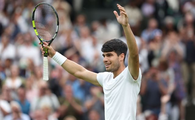 What tennis racket is Carlos Alcaraz using at Wimbledon 2025? All you ...