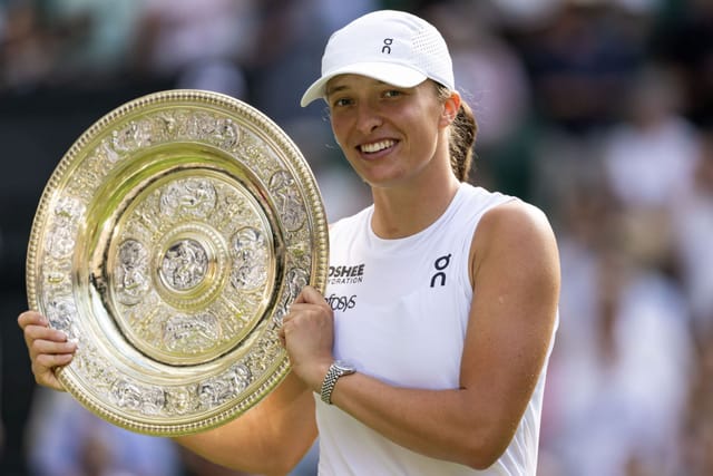 Why does Jannik Sinner get a trophy for winning Wimbledon while Iga ...