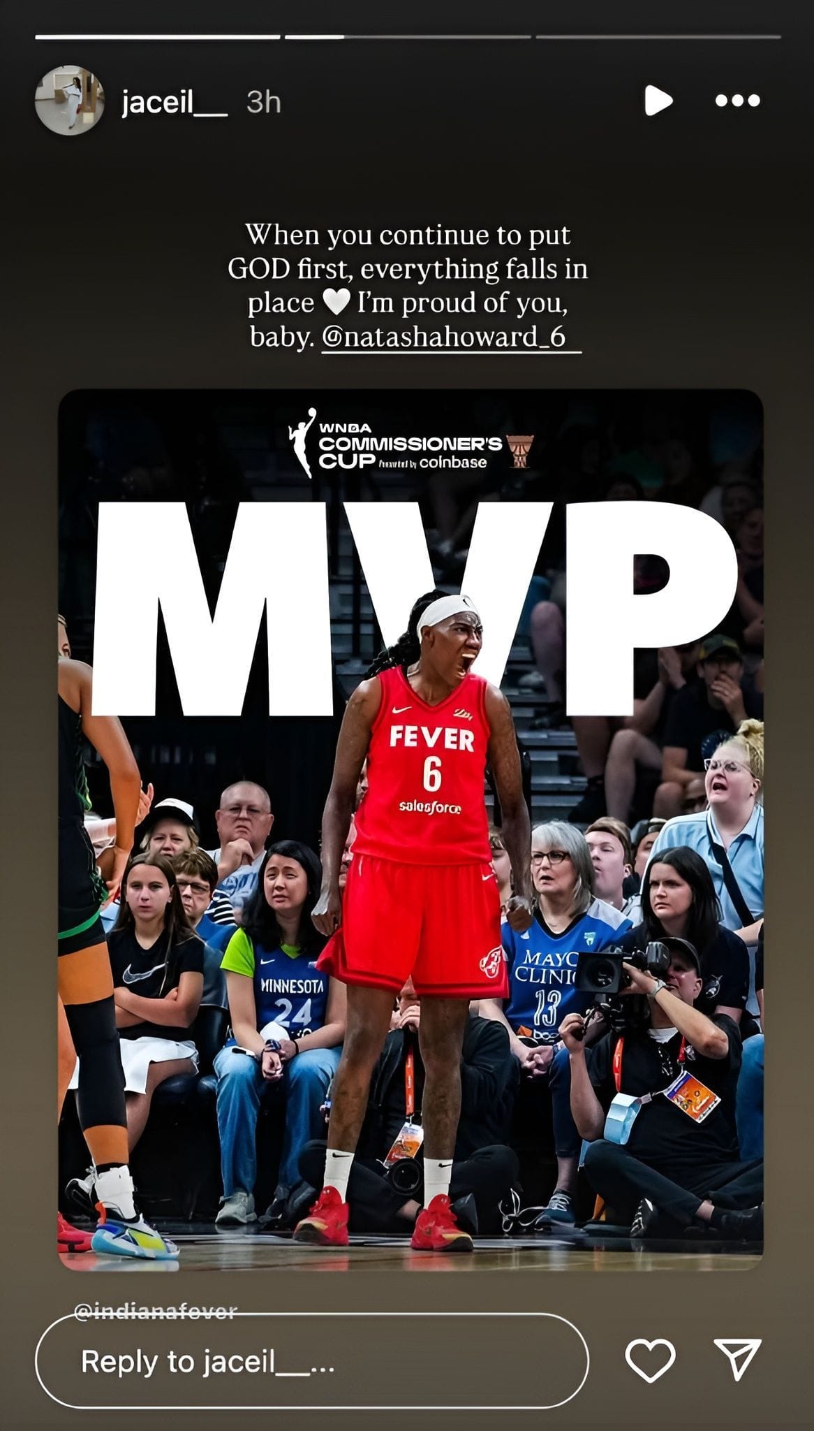 Natasha Howard's wife Jac'Eil drops heartfelt reaction to Fever star's ...