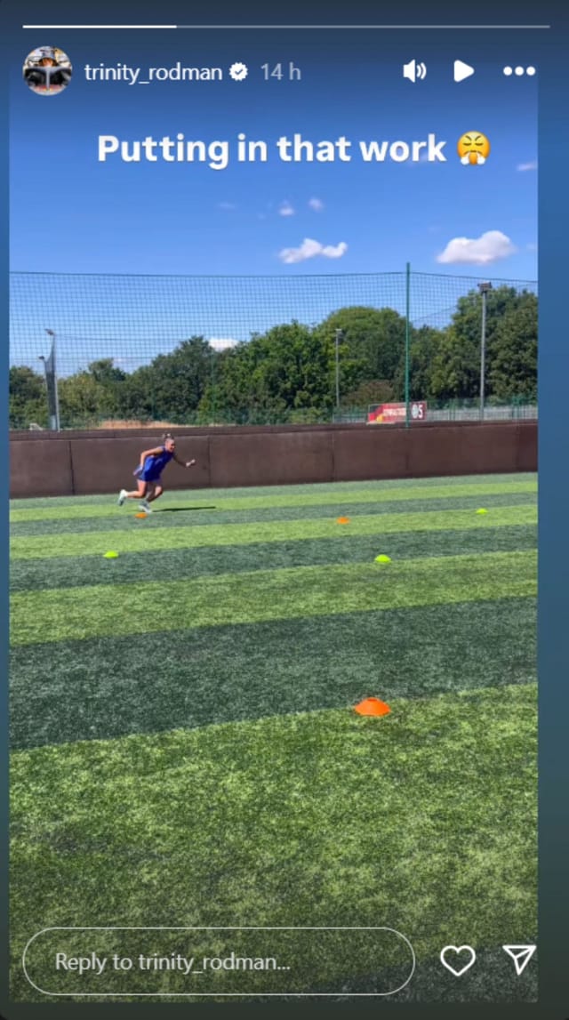 After injury, USWNT's Trinity Rodman continues road to recovery with ...