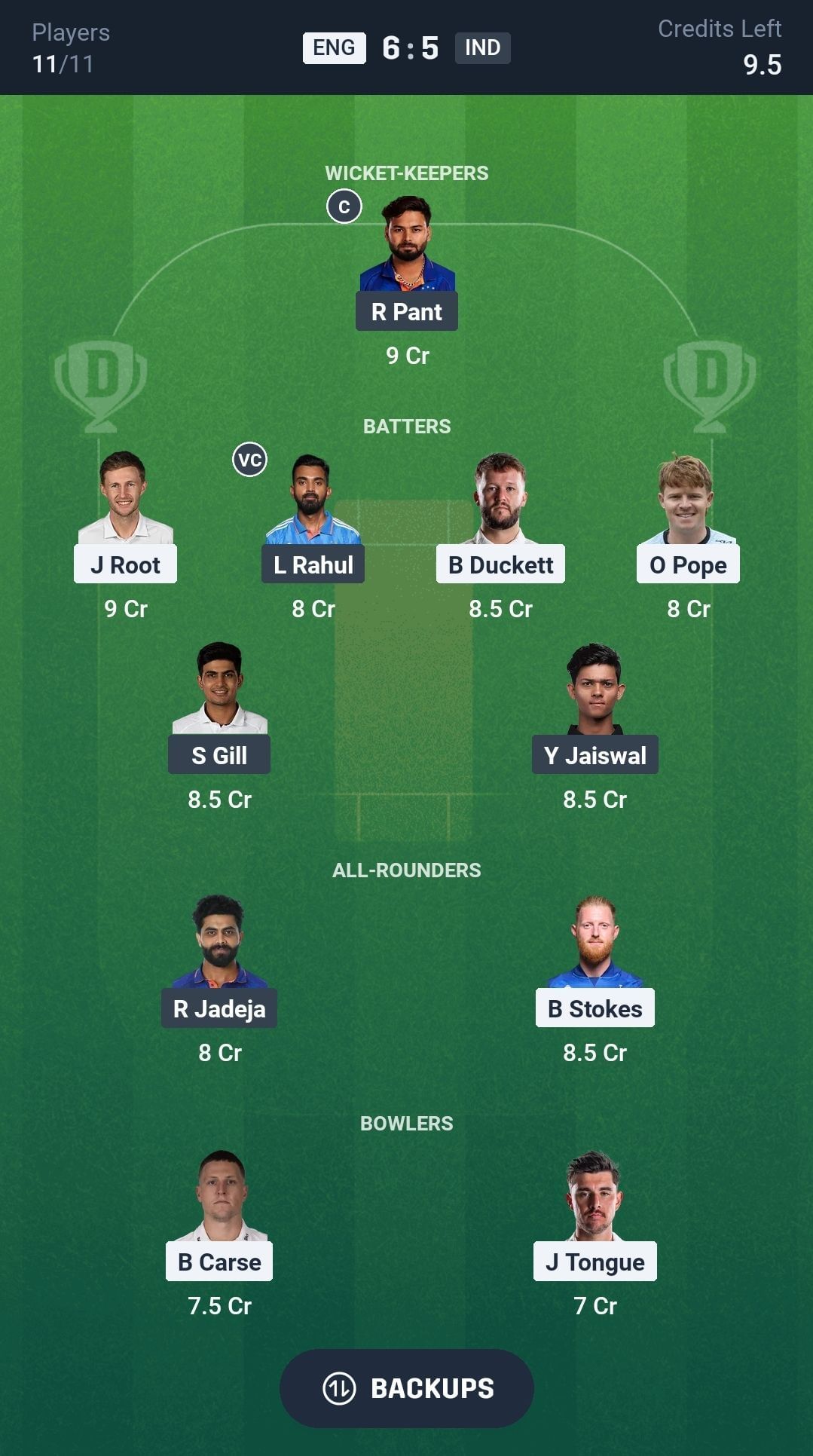 Dream11: IND vs ENG Dream11 Prediction: Fantasy Cricket Tips, Today's Playing 11 and Pitch ...