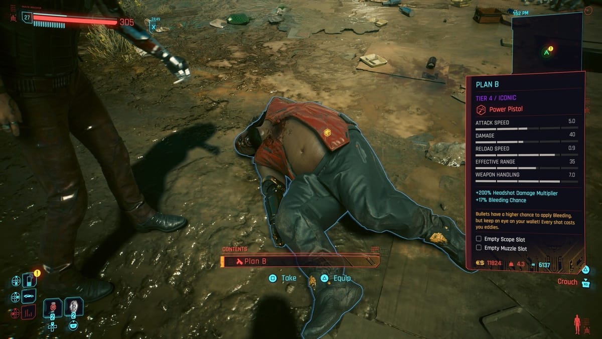 How to get Dex's Plan B Iconic Pistol in Cyberpunk 2077?