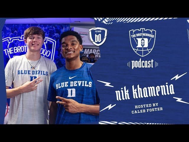 "Definitely underrated on defense": Duke freshman Nik Khamenia shares ...