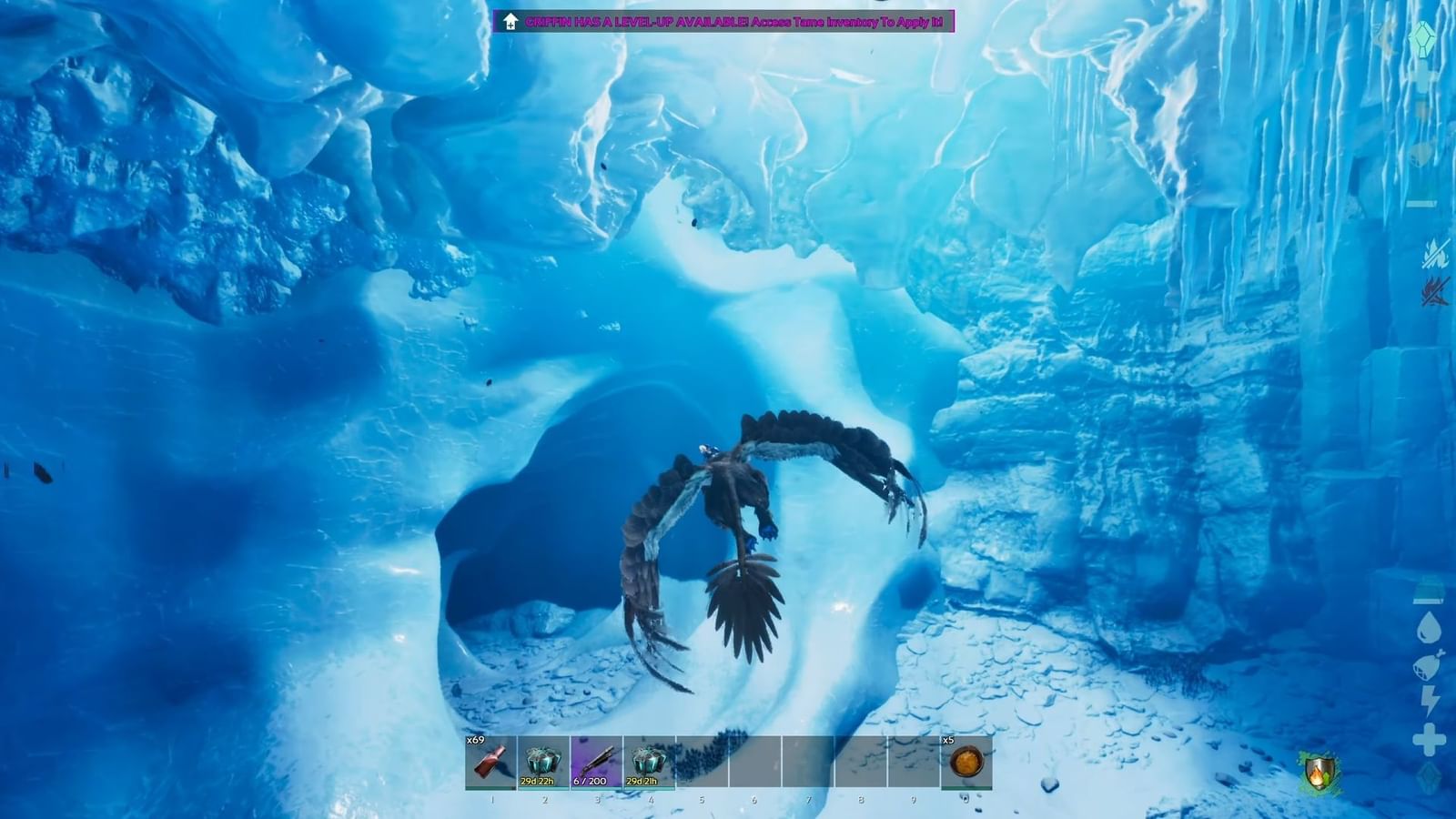 ARK Ragnarok Ascended: Iceworm Queen cave walkthrough