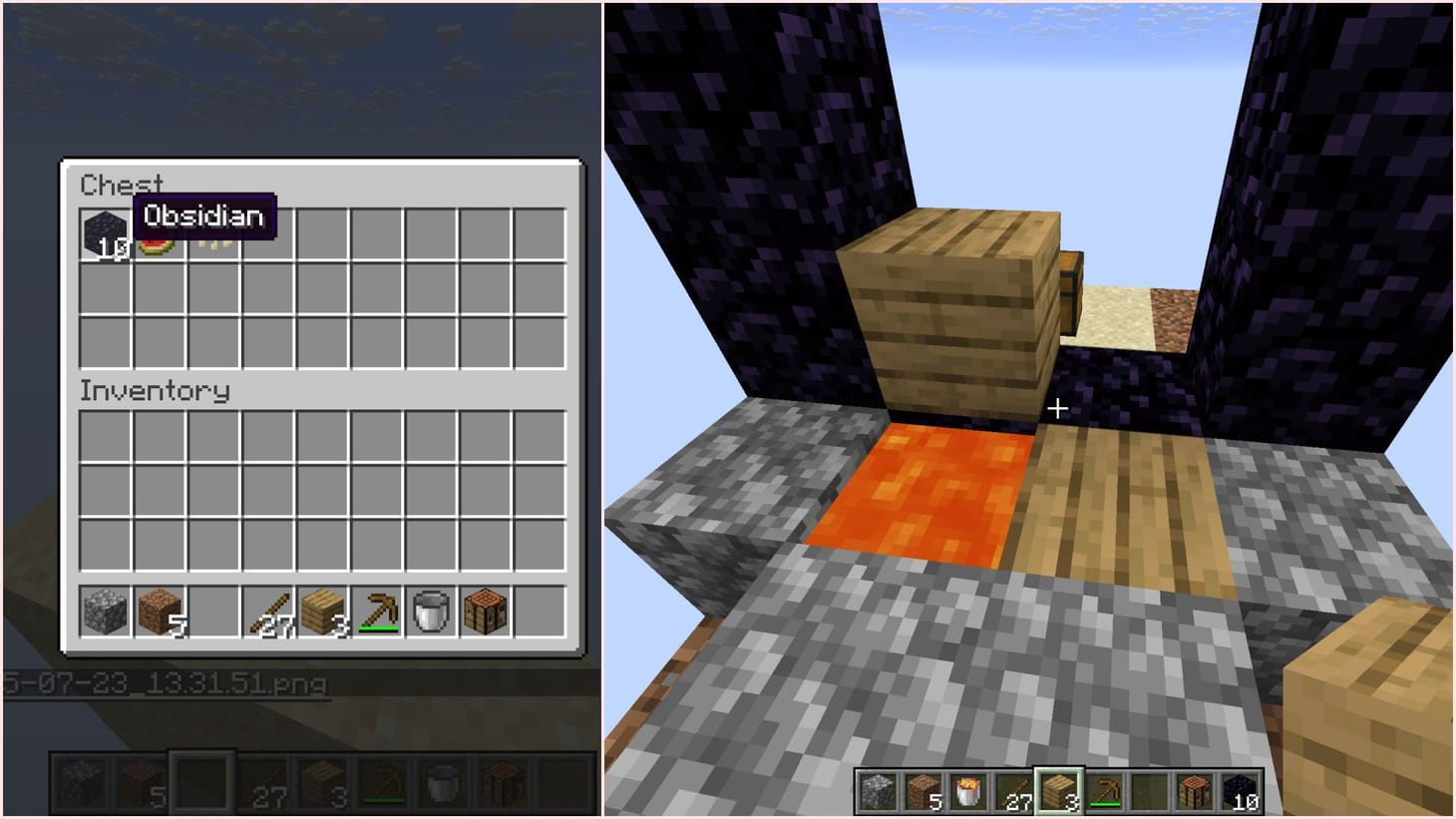 How to get to the Nether in Minecraft Skyblock