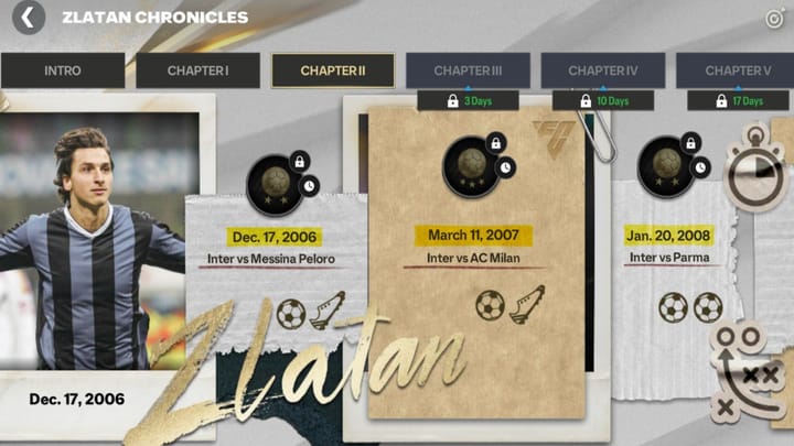 EA FC Mobile Zlatan Ibrahimovic Icon Chronicles Chapter 2: All matches ...