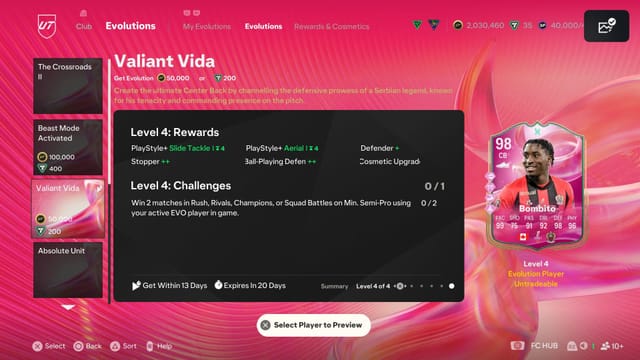 EA FC 25 Valiant Vida Evolution: Best players to use, all upgrades ...