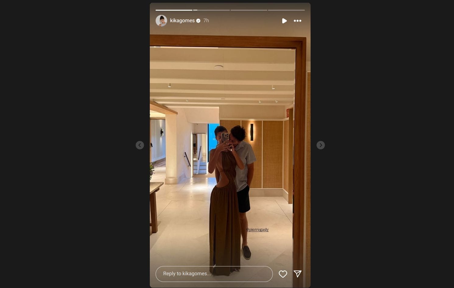 Pierre Gasly's girlfriend Kika Gomes shares endearing couple selfie ...