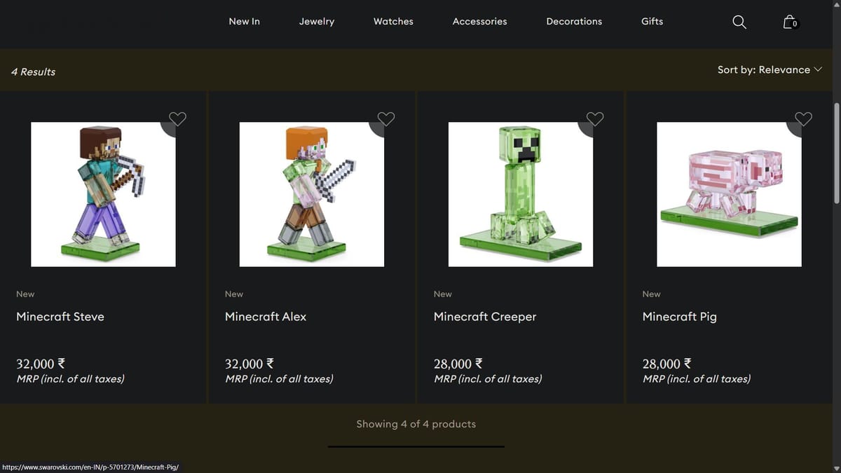 Minecraft teased a game-themed crystal decoration collection in ...