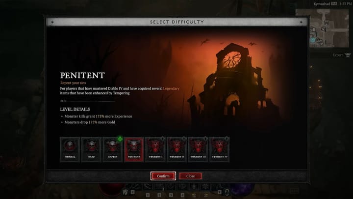 How to change difficulty in Diablo 4 (and difficulty levels explained)