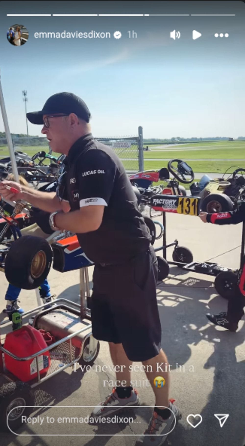 Scott Dixon's wife Emma gets emotional after seeing their son in a race ...