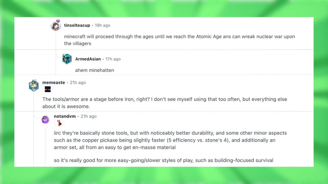Minecraft fans react to the title of third game drop of 2025