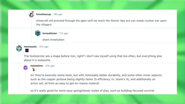 Minecraft fans react to the title of third game drop of 2025