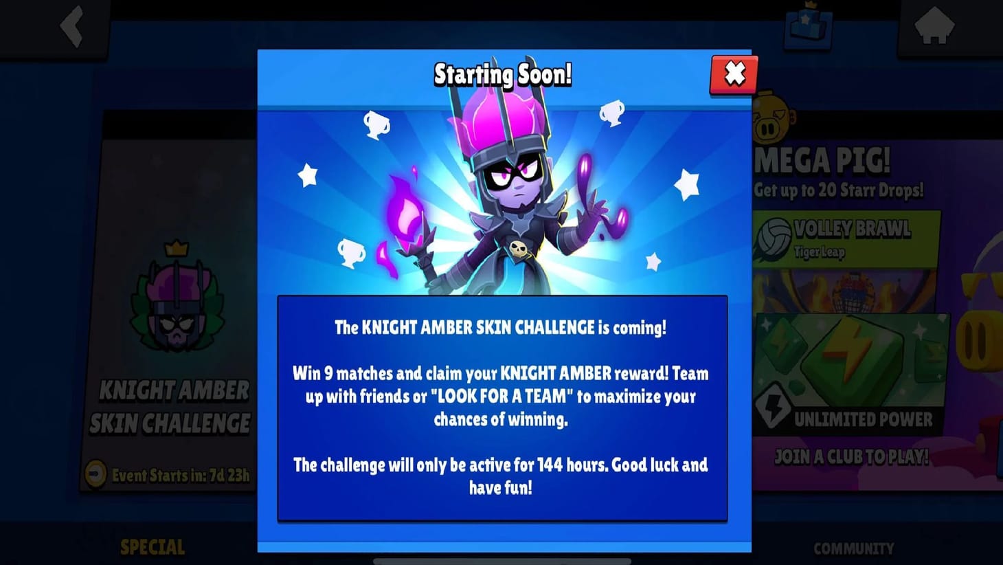 How to get Knight Amber skin for free in Brawl Stars