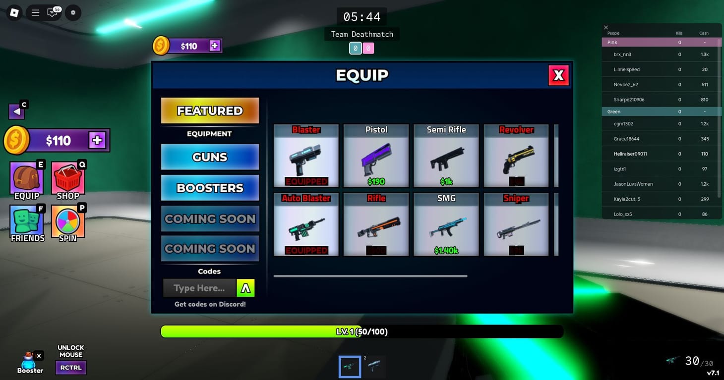 Roblox Laser Tag codes (August 2025)