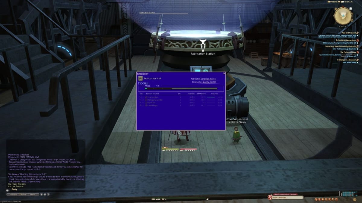 Final Fantasy XIV Submarine guide