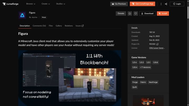 Minecraft Figura mod guide