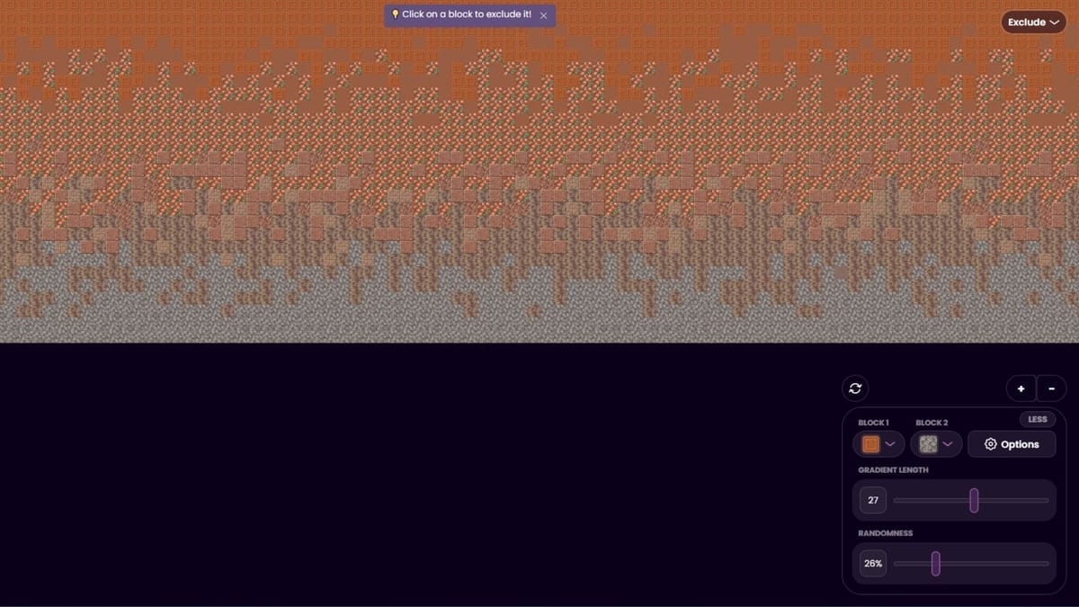 How to use Minecraft gradient generator