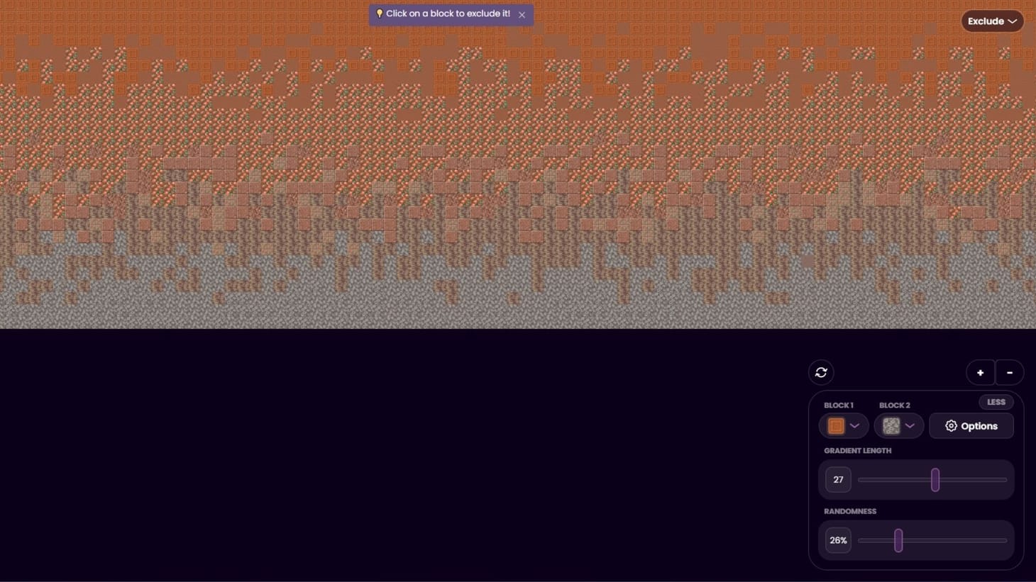 How to use Minecraft gradient generator