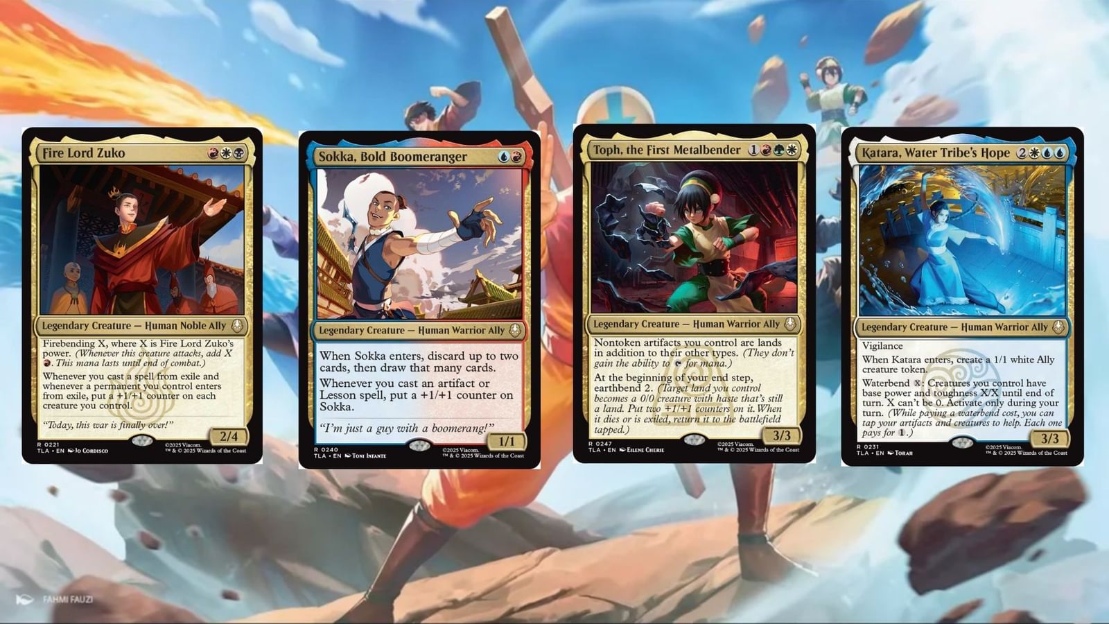 MTG x Avatar The Last Airbender spoilers revealed: Toph the First Metalbender, Fire Lord Zuko ...