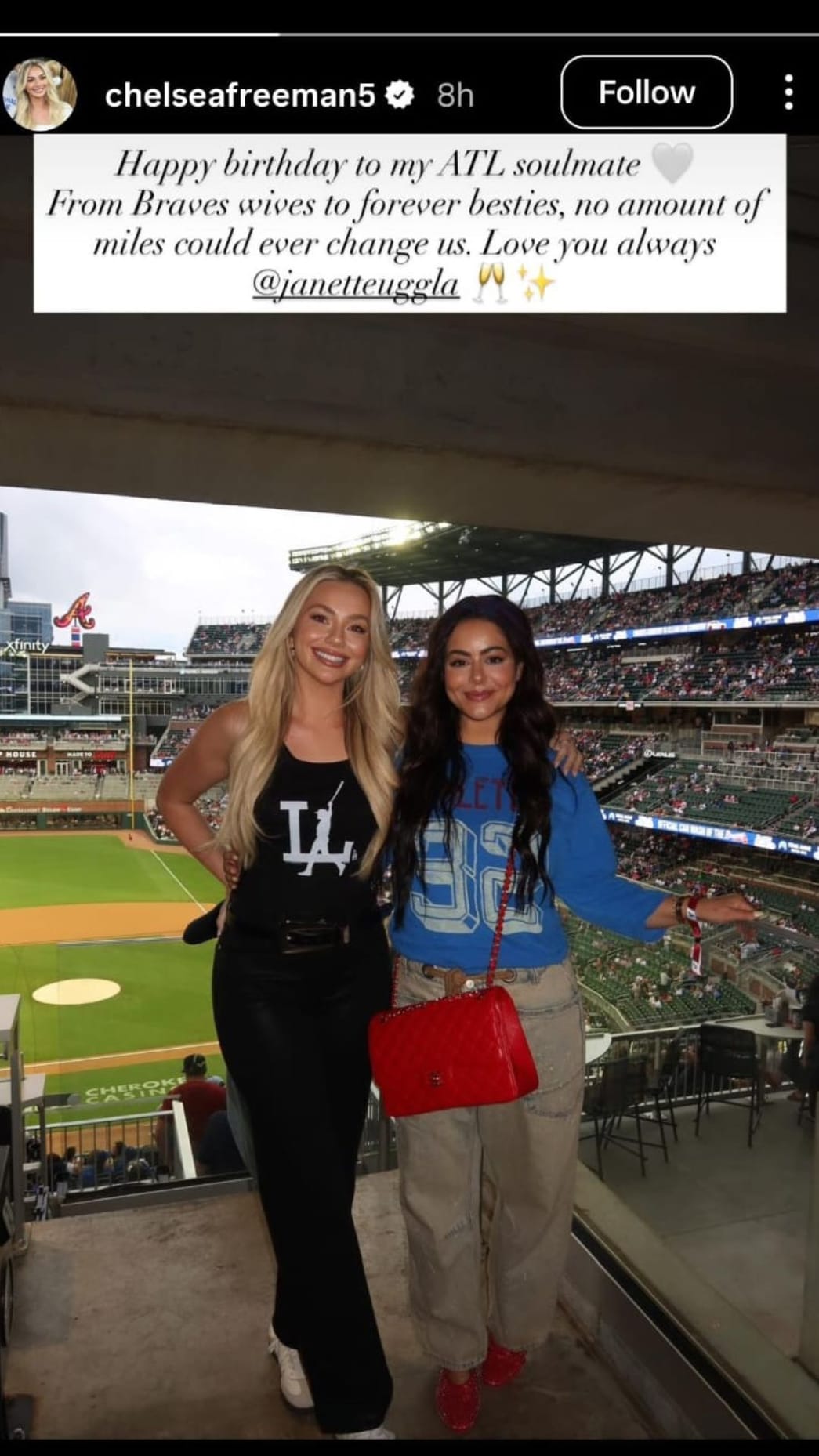 "From Braves wives to forever besties" - Freddie Freeman's wife Chelsea ...