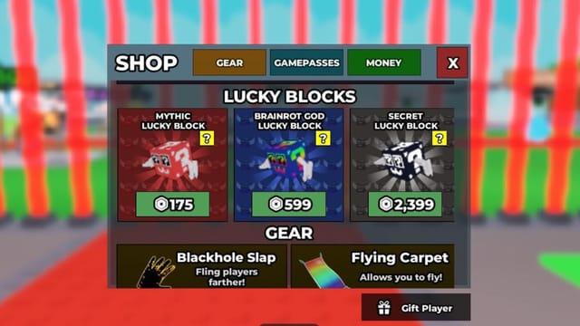 Steal A Brainrot: All Brainrot Gods and their earnings