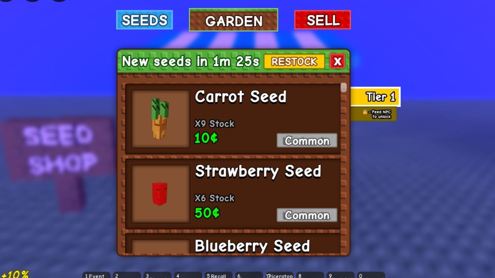 How to unlock Tier 2 Sam's Seed Shop in Grow a Garden