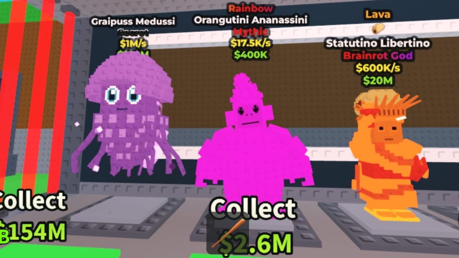 Steal a Brainrot: All Mythic Brainrots and their earnings