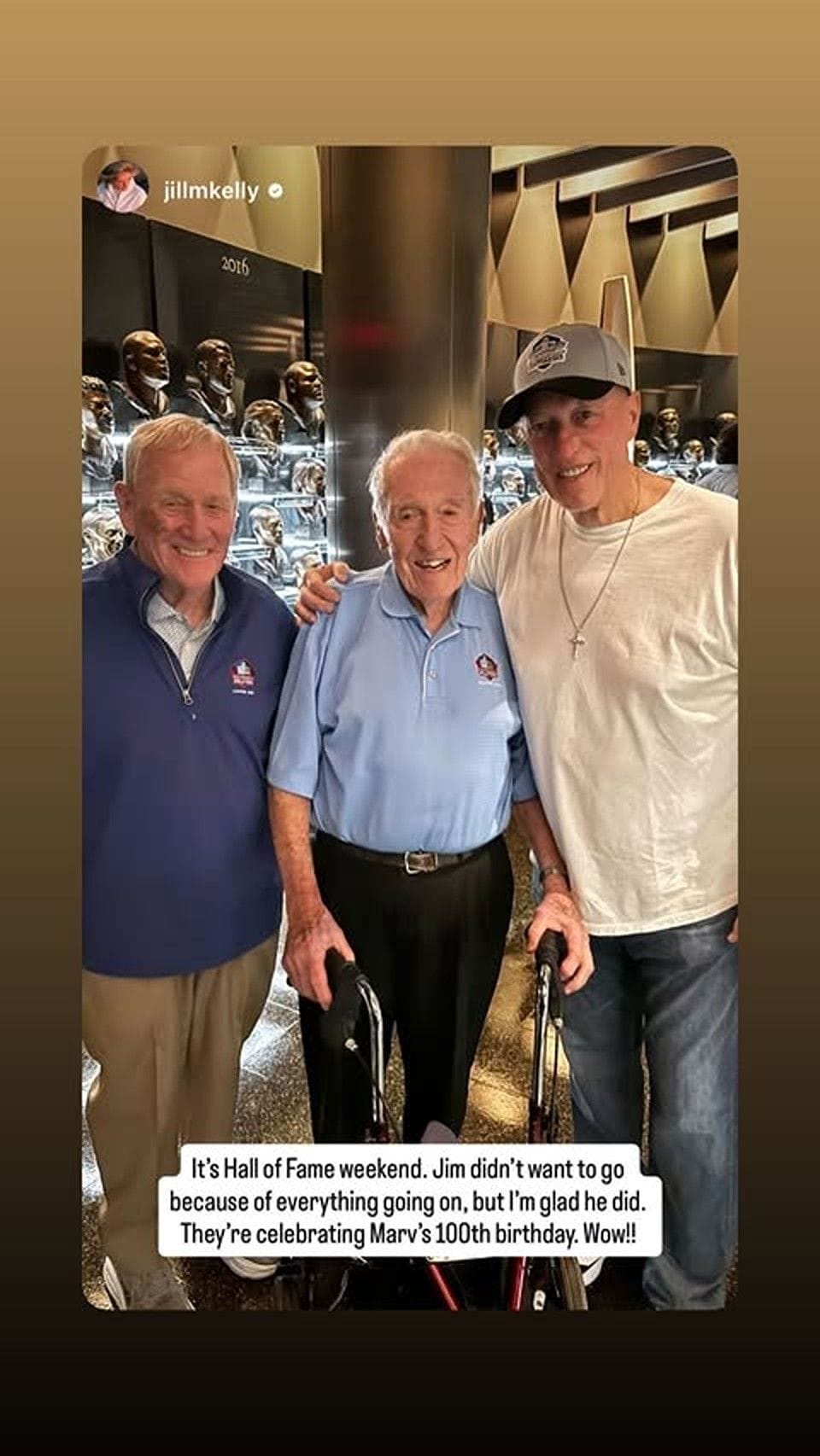 Jim Kelly puts up brave face to celebrate Bills legendary coach Marv ...