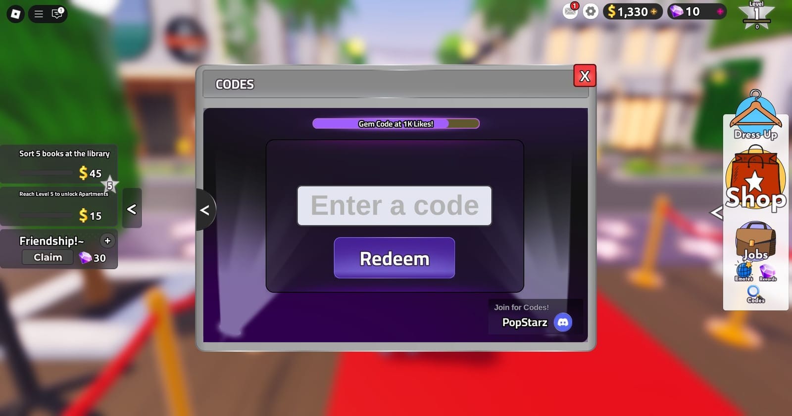 Pop Starz codes (August 2025)