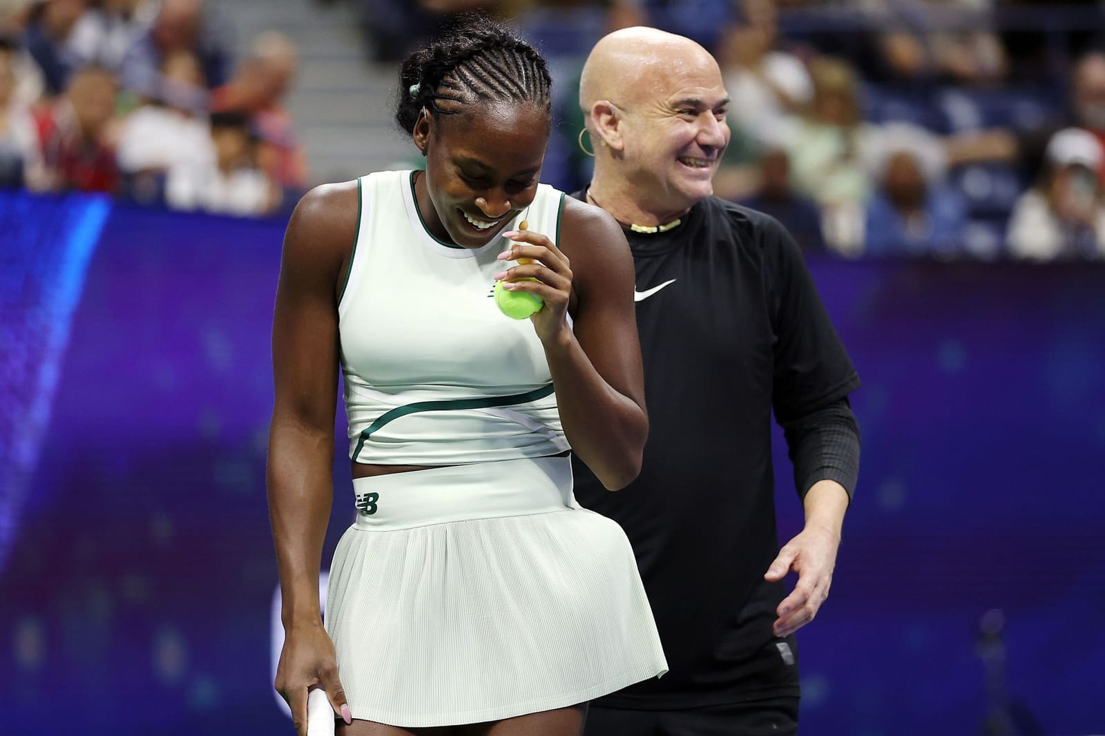 Andre Agassi gets daughter Jaz's fashion approval for sneaker choice ...