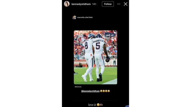 Jarrett Stidham's wife Kennedy drops 2-word message after Broncos ...