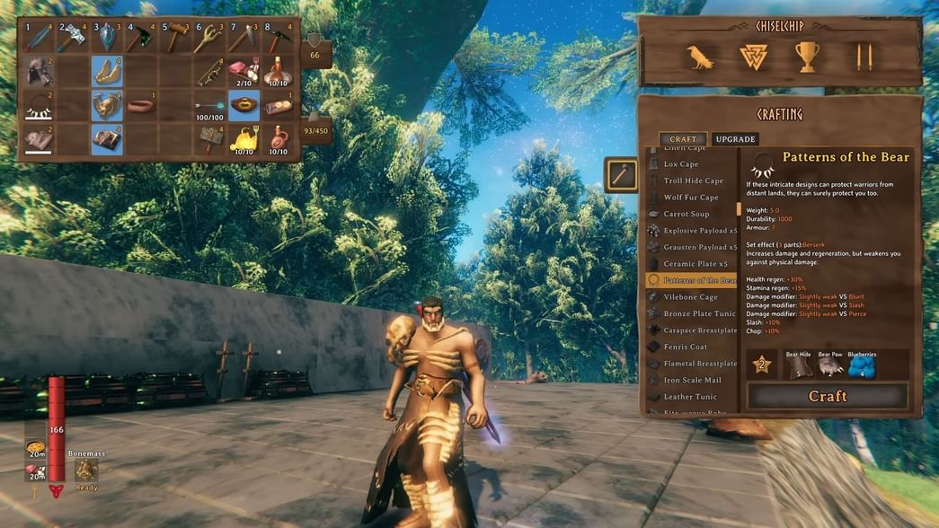 Valheim: How to get the Bear Armor set
