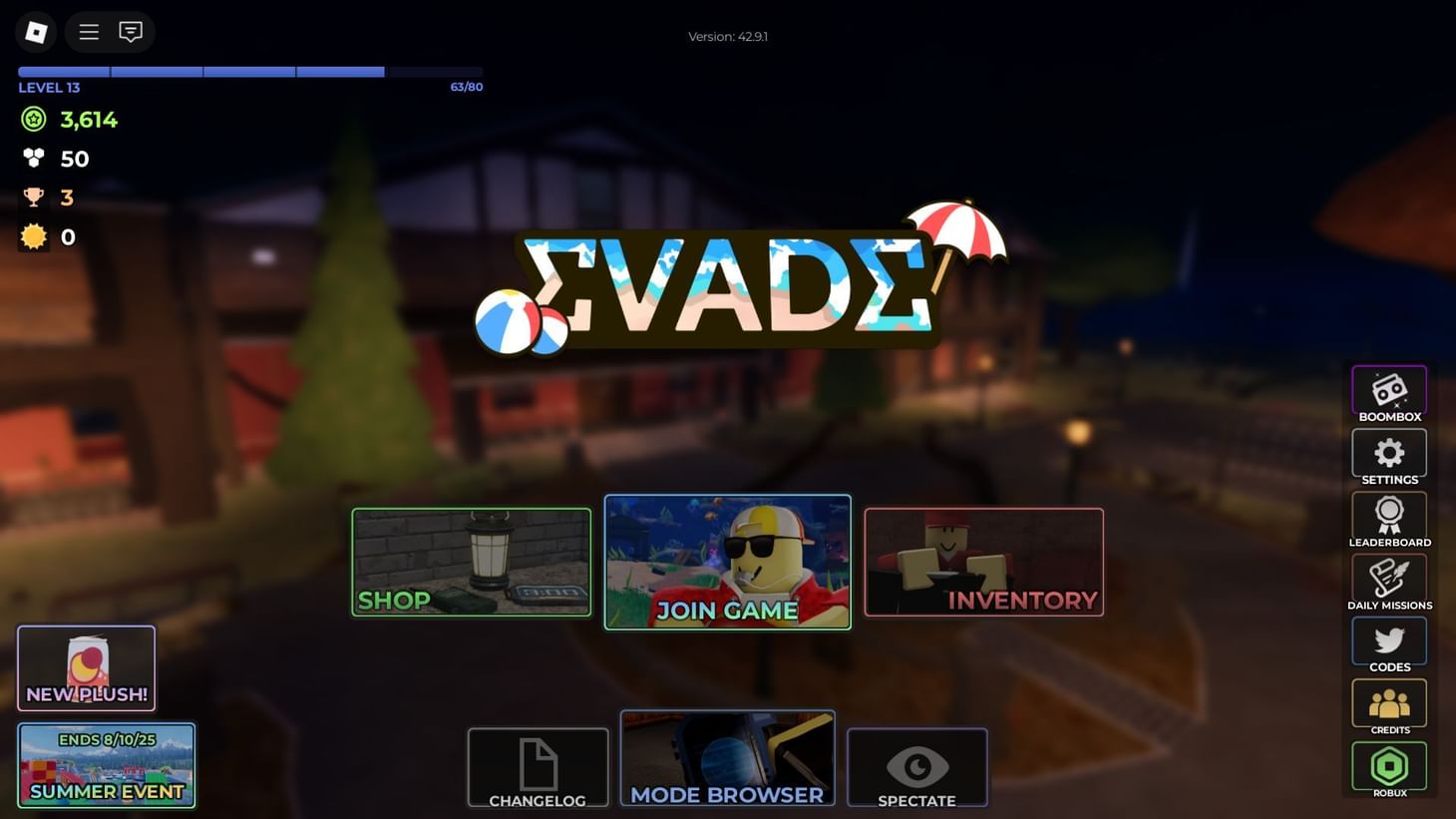 Evade Birthday mini event guide