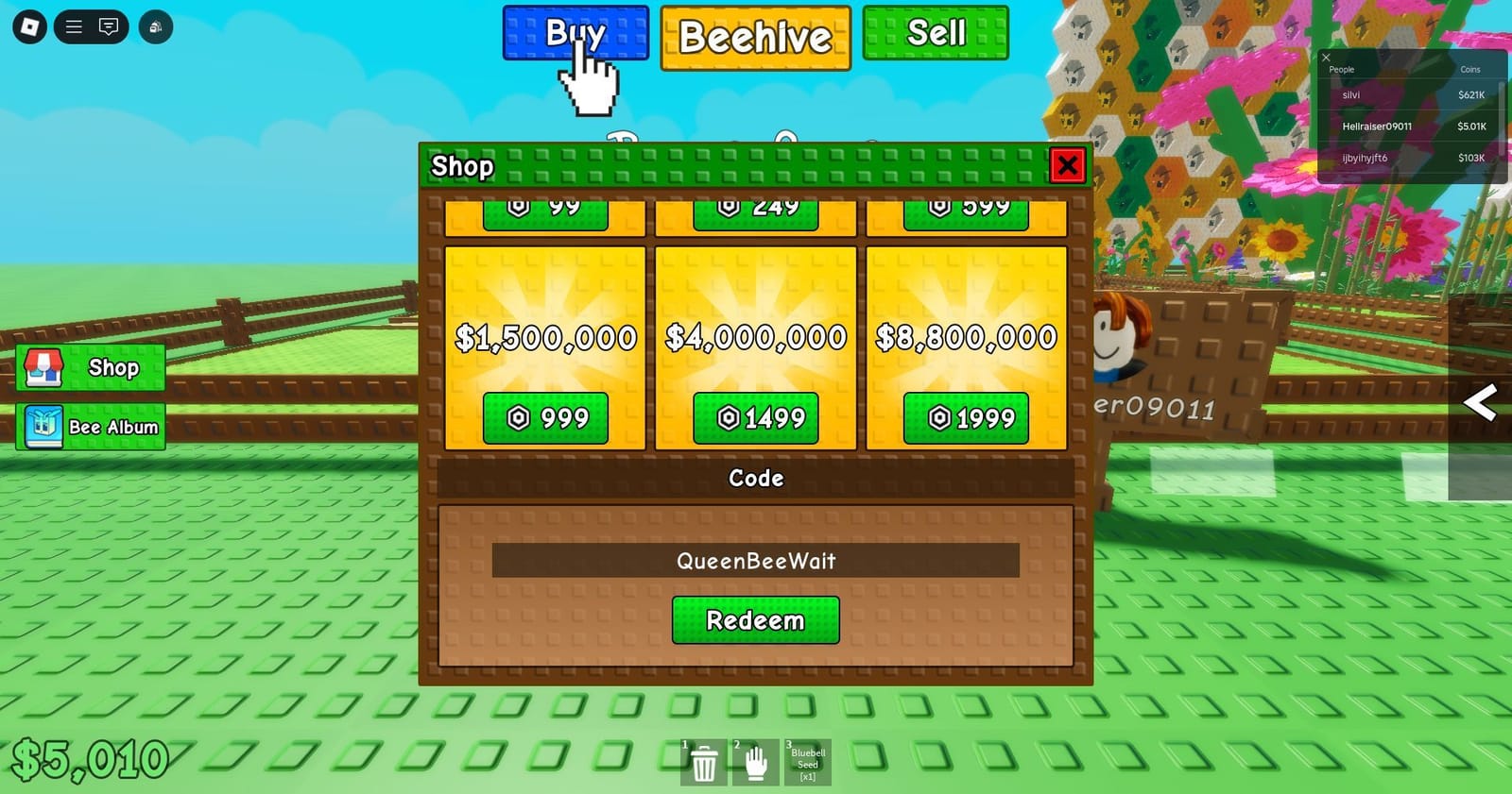Build A Beehive codes (January 2026)