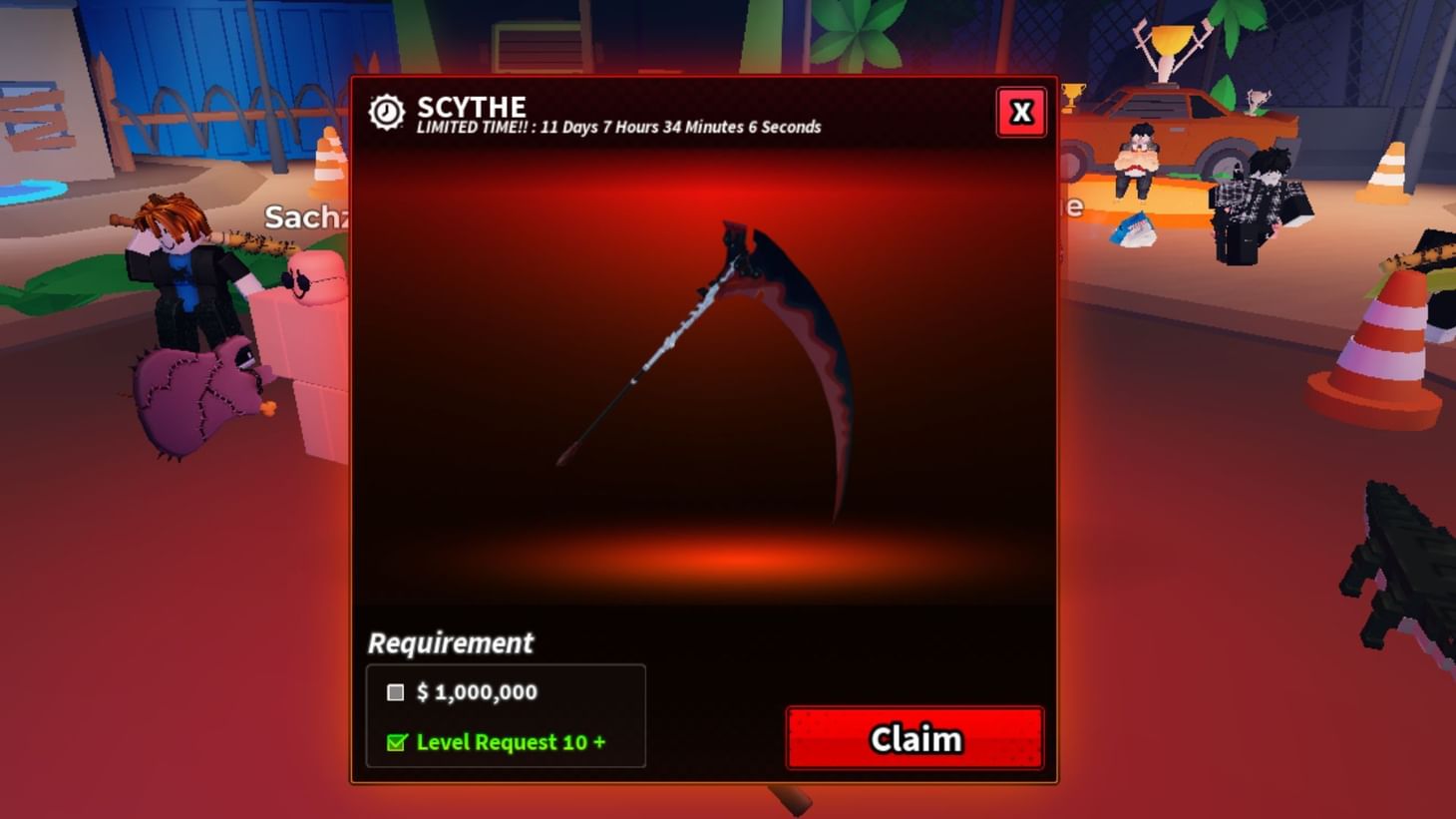How to get Scythe in Hunty Zombie