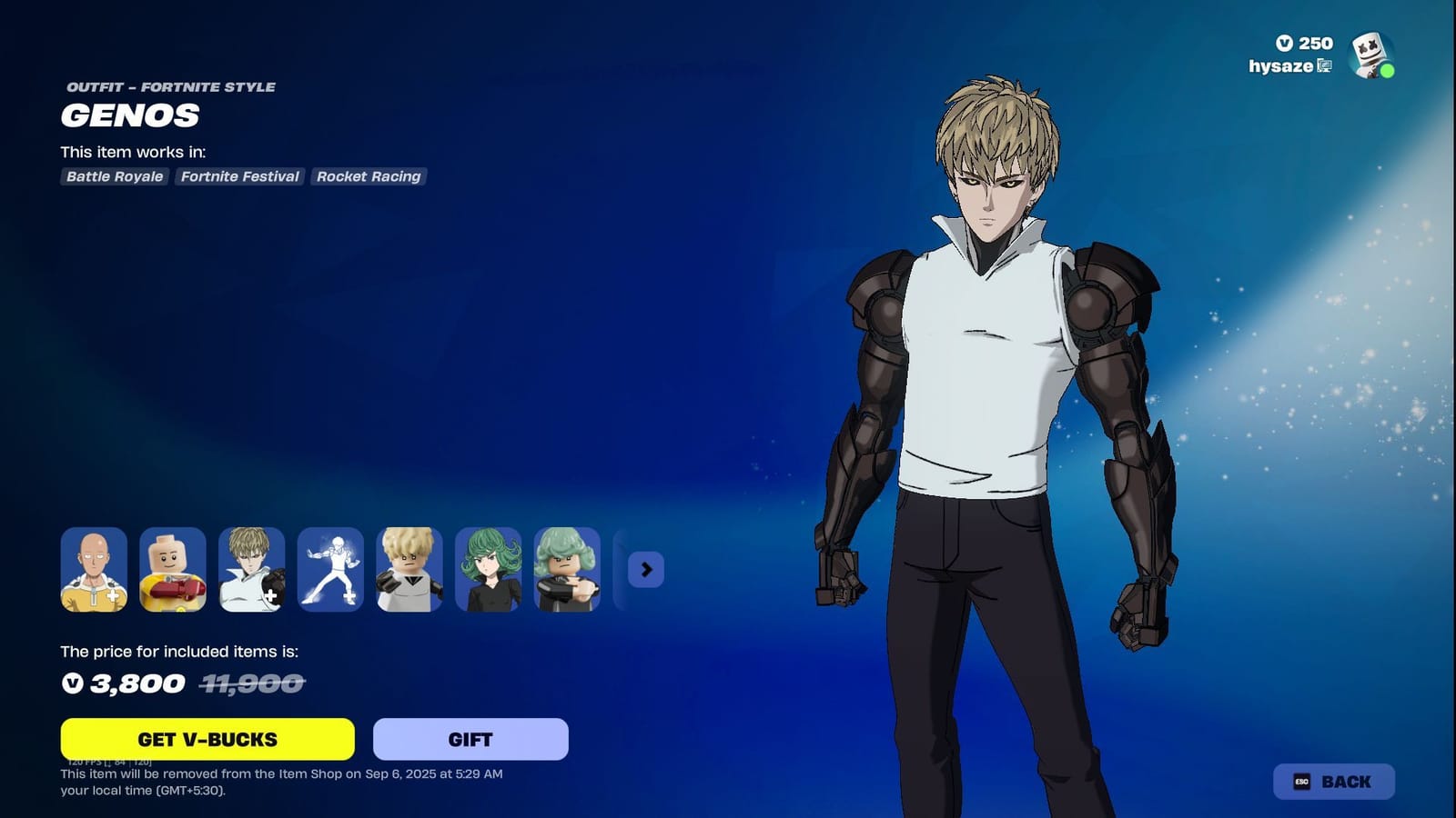 How to get the Genos skin in Fortnite