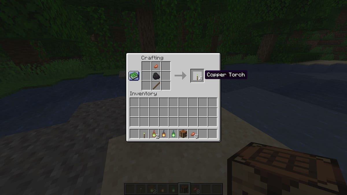 How to craft and use copper torch in Minecraft
