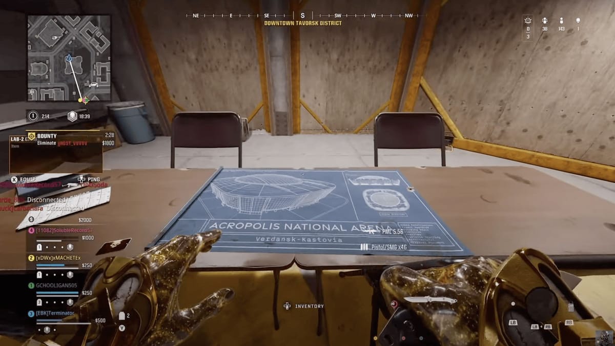 Where to find the Stadium LAB-2 card in Warzone