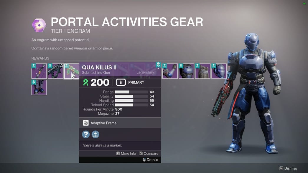 Qua Nilus II god roll guide for Destiny 2 PvE and PvP