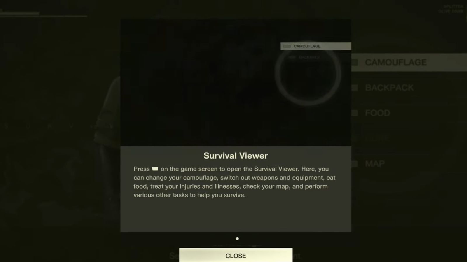 How to access the map in Metal Gear Solid Delta