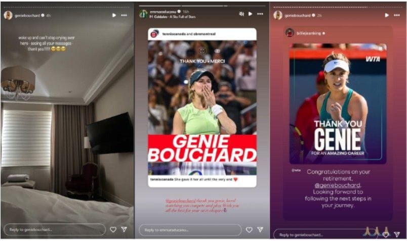 "Woke up & can't stop crying" - Eugenie Bouchard gets emotional on 1st ...