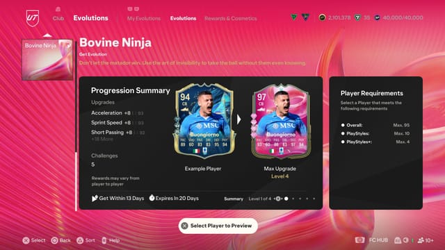 EA FC 25 Bovine Ninja Evolution: Best players to use, all upgrades ...